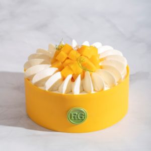 Mango & Black Sesame Cream Cake - The Royal Garden e-shop